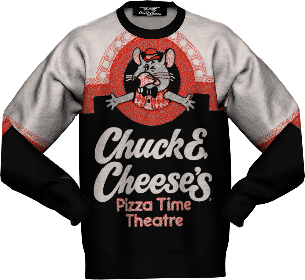 Classic Logo Chuck E. Cheese Knitted Sweater
