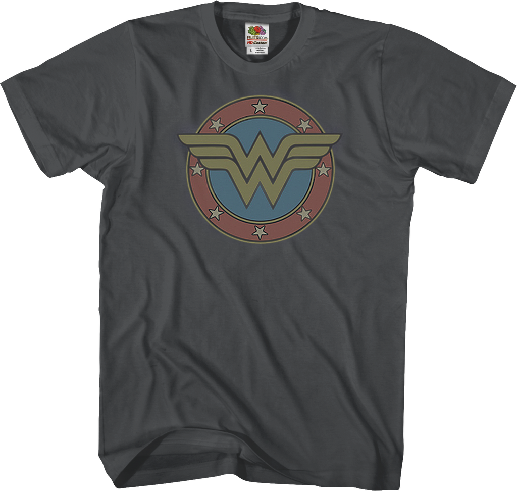 Classic Wonder Woman Logo T-Shirt: Wonder Woman Mens T-Shirt