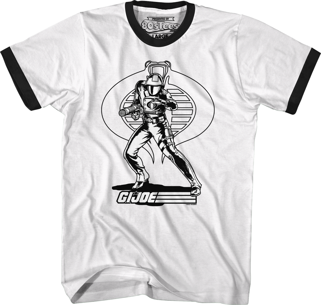 Cobra Commander Noir GI Joe Ringer Shirt