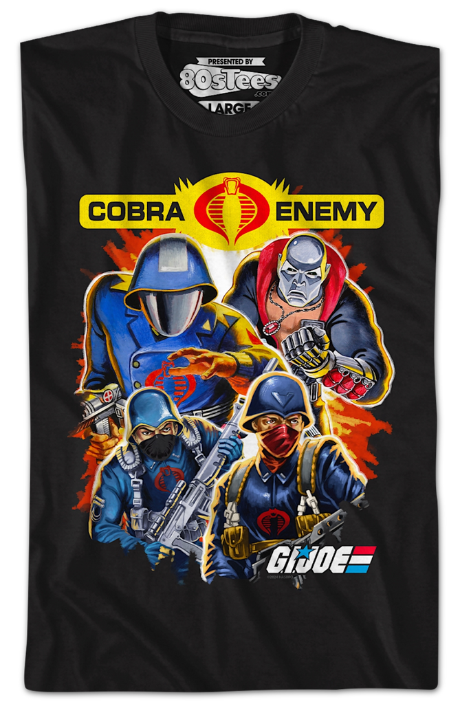 Cobra Enemy Collage GI Joe T-Shirt