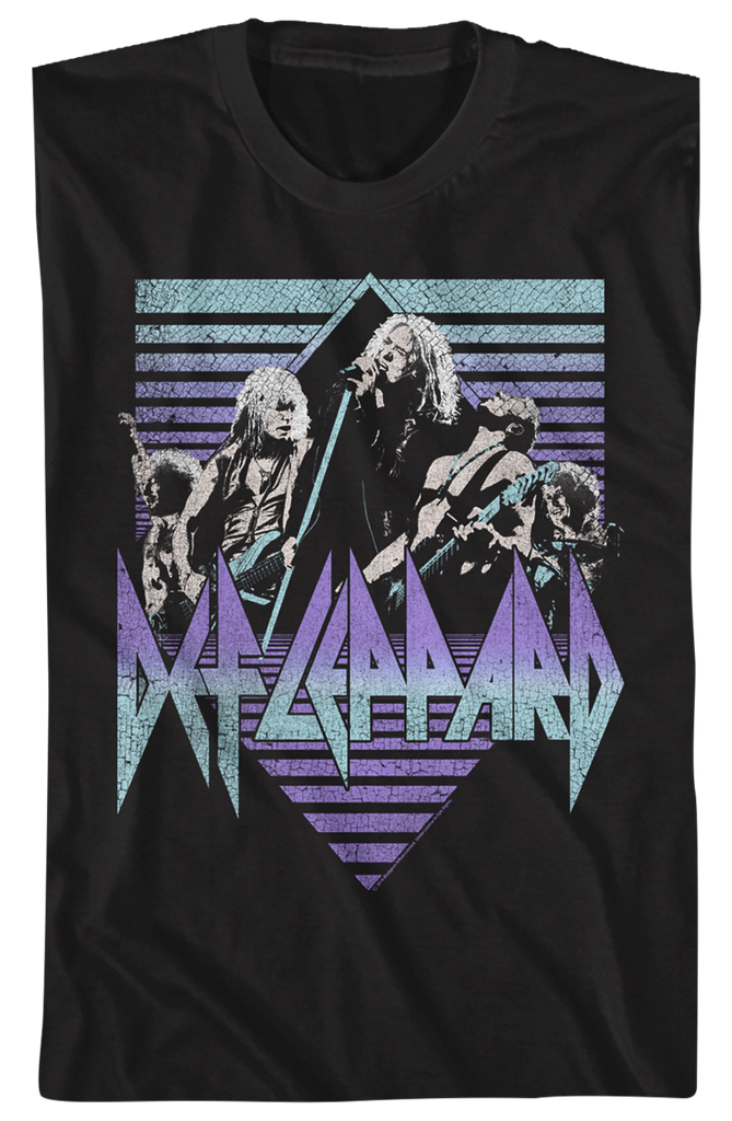 Collage Def Leppard T-Shirt Mens