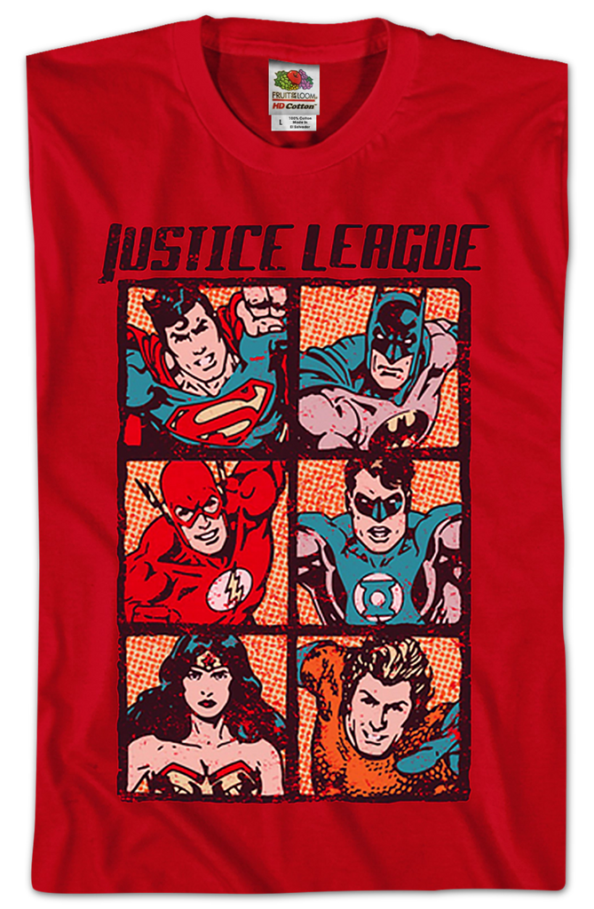 Comic Panels Justice League T-Shirt