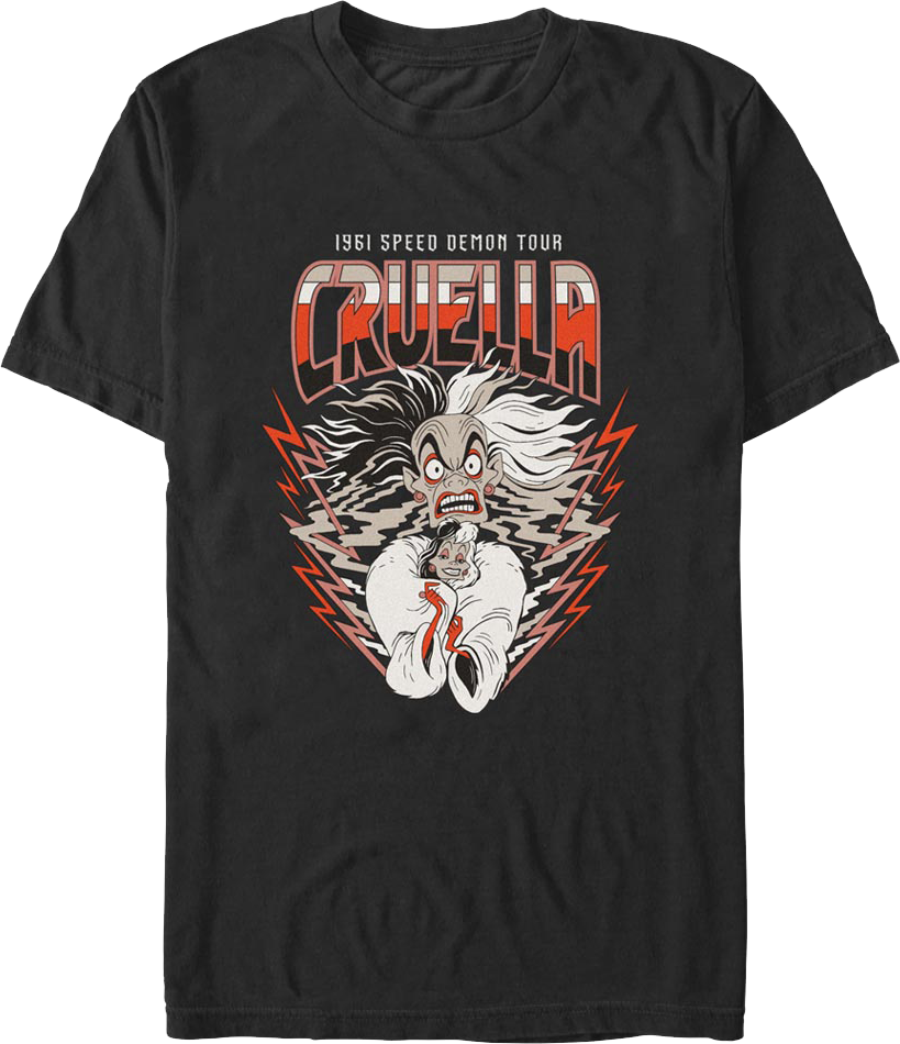 Cruella Speed Demon Tour Disney T-Shirt