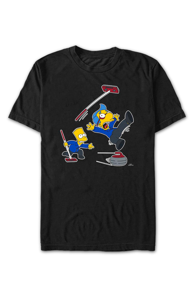Curling Fail Simpsons T-Shirt