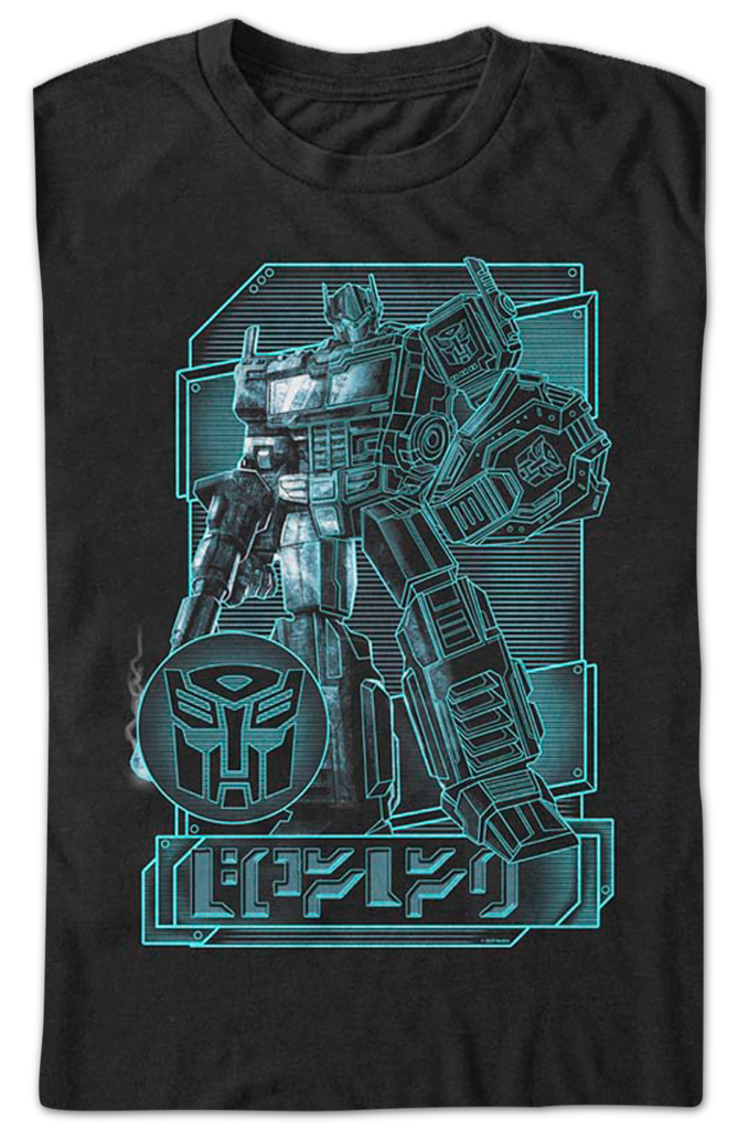 Digital Optimus Prime Transformers T-Shirt
