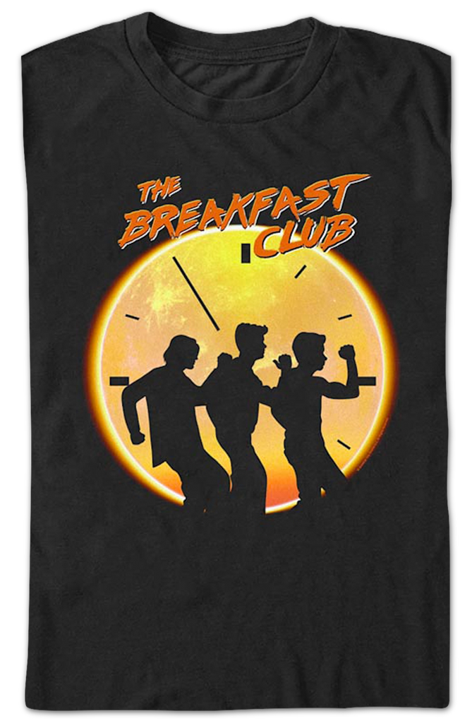 Dancing Clock Silhouettes Breakfast Club T-Shirt