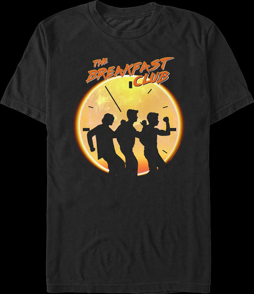 Dancing Clock Silhouettes Breakfast Club T-Shirt
