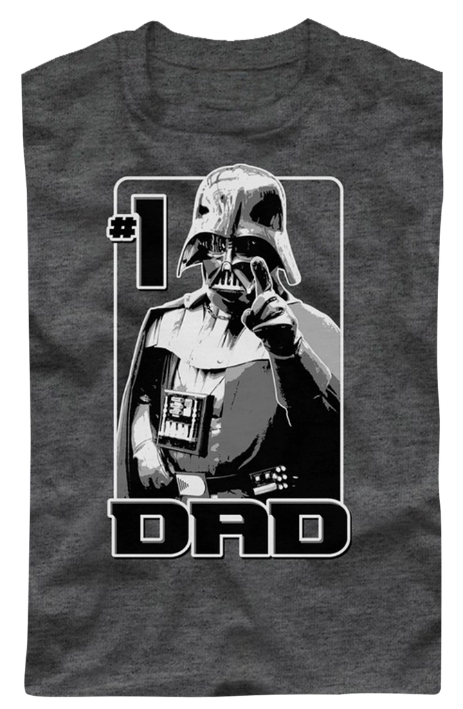 Darth Vader #1 Dad Star Wars T-Shirt: Star Wars Mens T-Shirt