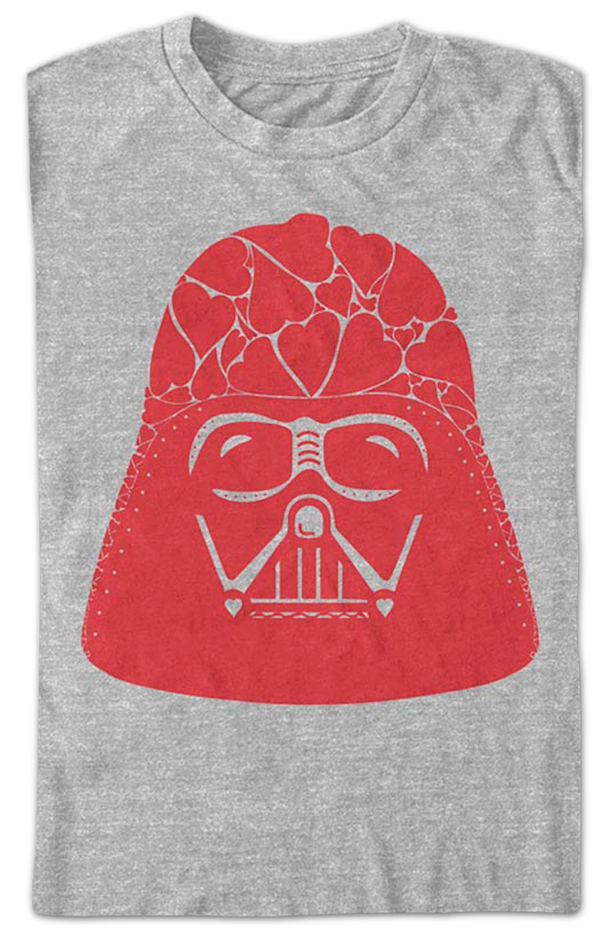 Darth Vader Heart Helmet Star Wars T-Shirt