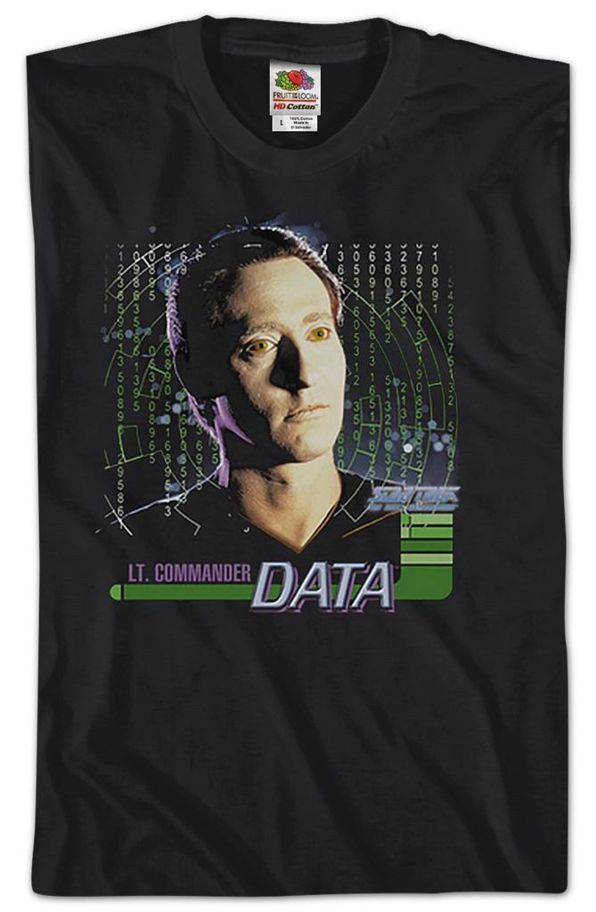 Data Star Trek The Next Generation T-Shirt