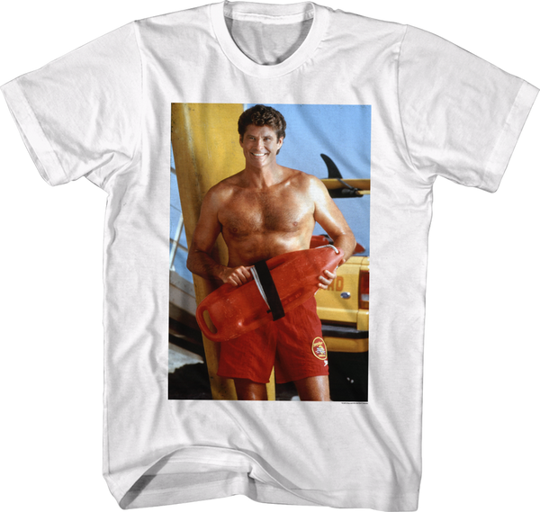 David Hasselhoff Baywatch T-Shirt: Non 80s TV Mitch Baywatch Shirt