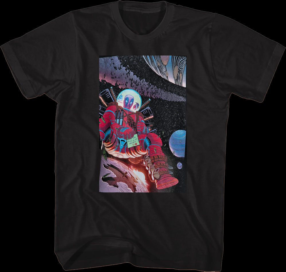 Deadpool In Space Marvel Comics T-Shirt