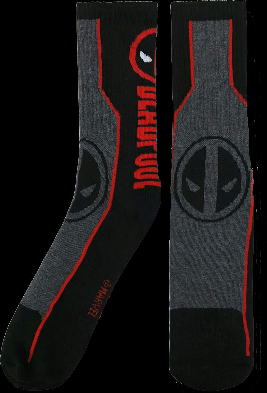 Deadpool Logo Marvel Comics Socks