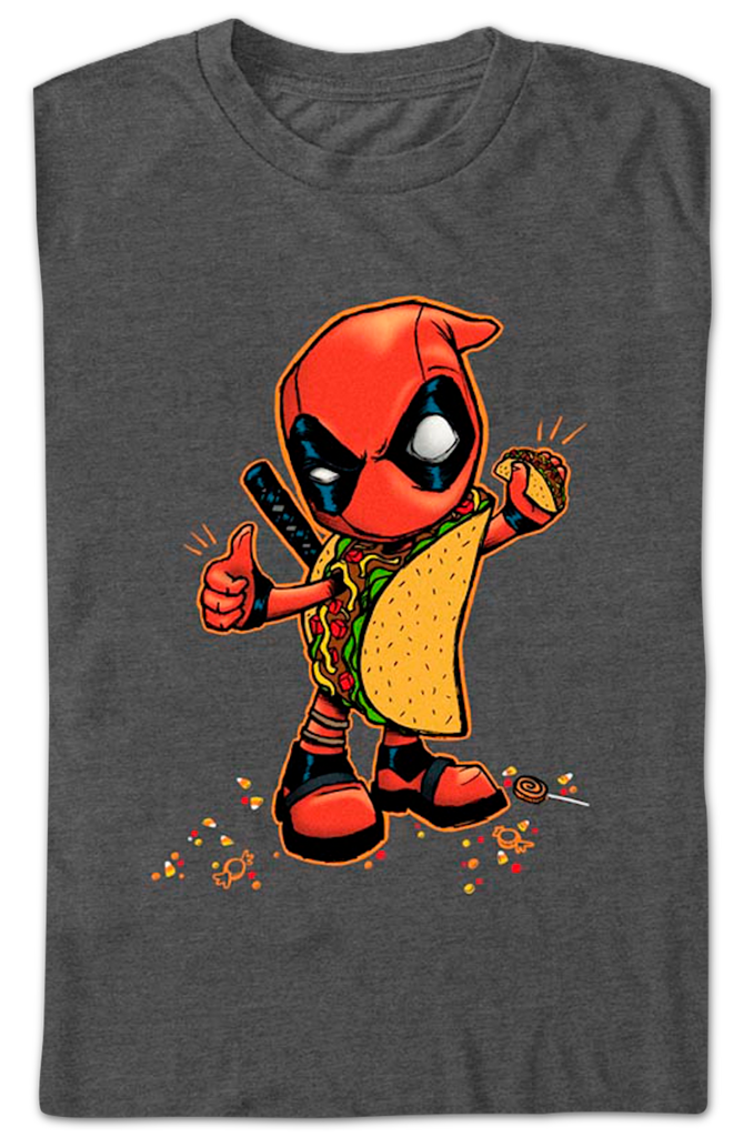 Deadpool Taco Costume Marvel Comics T-Shirt