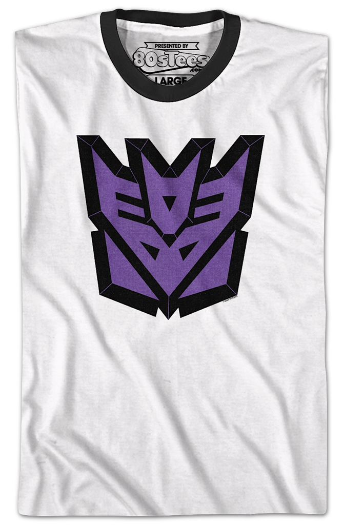 Decepticons Classic Logo Transformers Ringer Shirt