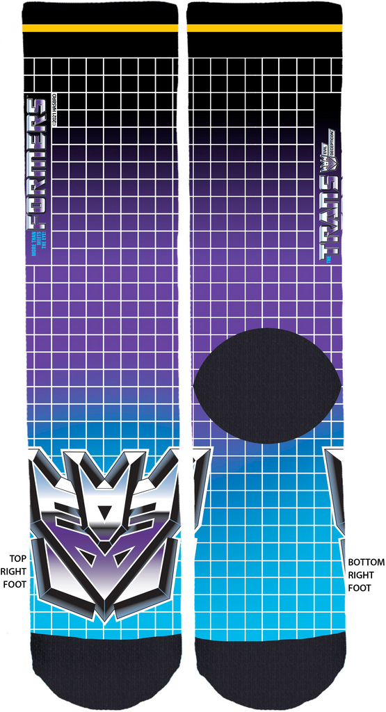 Decepticons Logo Transformers Socks
