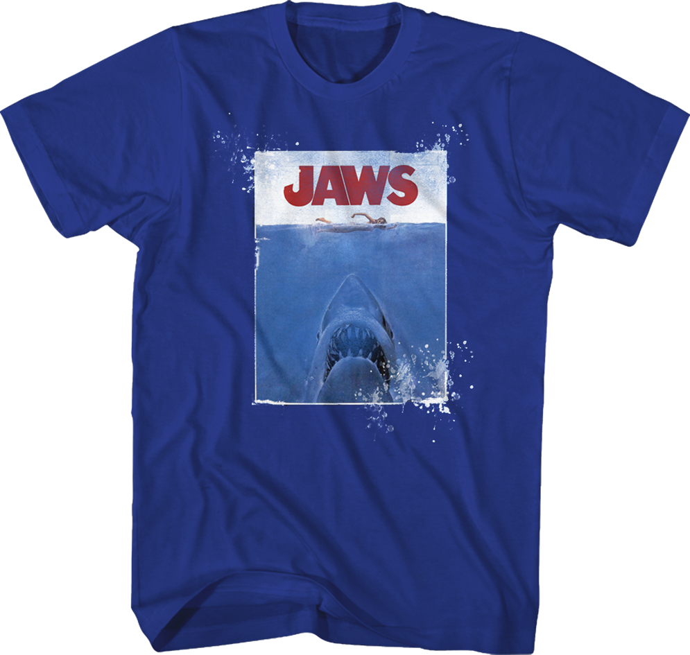 Denim Washed JAWS T-Shirt: 80s Movies Jaws T-shirt