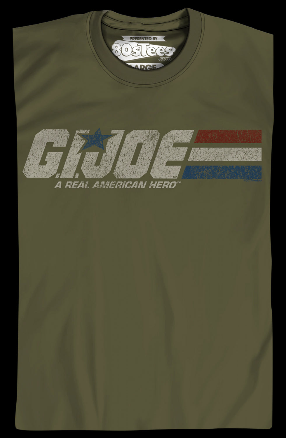 Distressed Army Green GI Joe T-Shirt: GI JOE Mens T-shirt