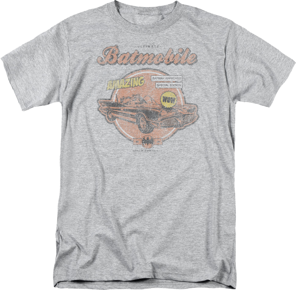Distressed Batmobile DC Comics T-Shirt