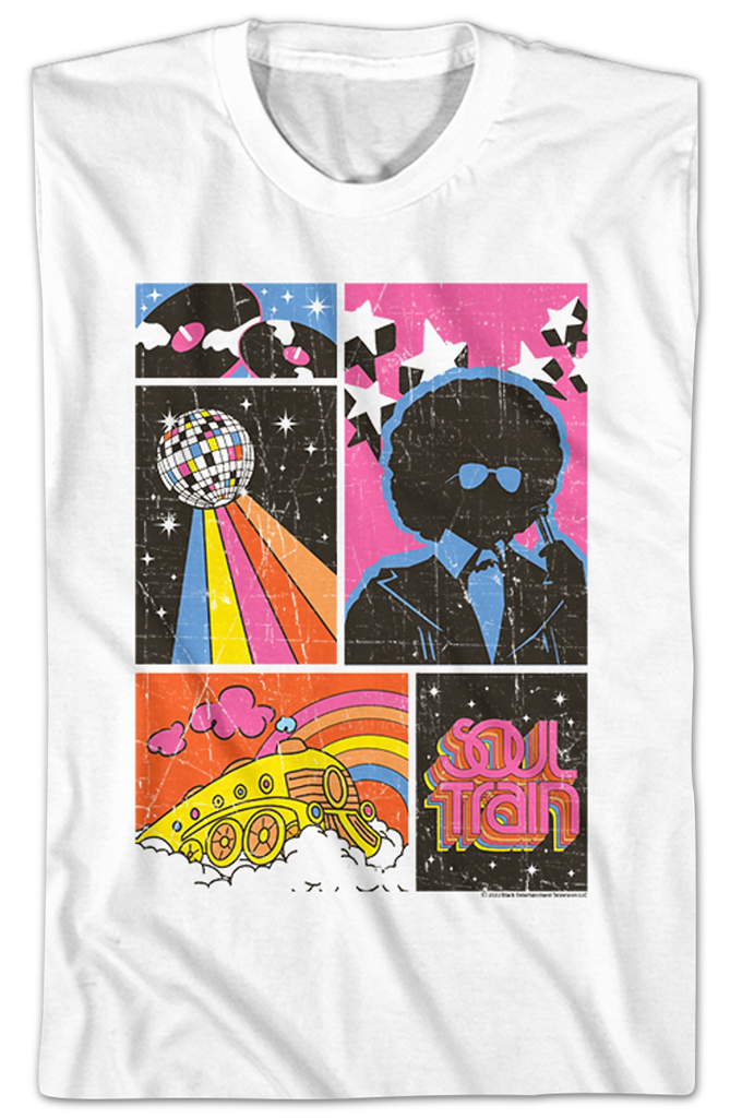 Distressed Collage Soul Train T-Shirt