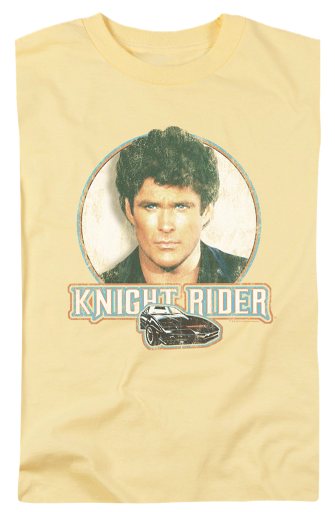 Distressed Knight Rider T-Shirt: Knight Rider Mens T-Shirt