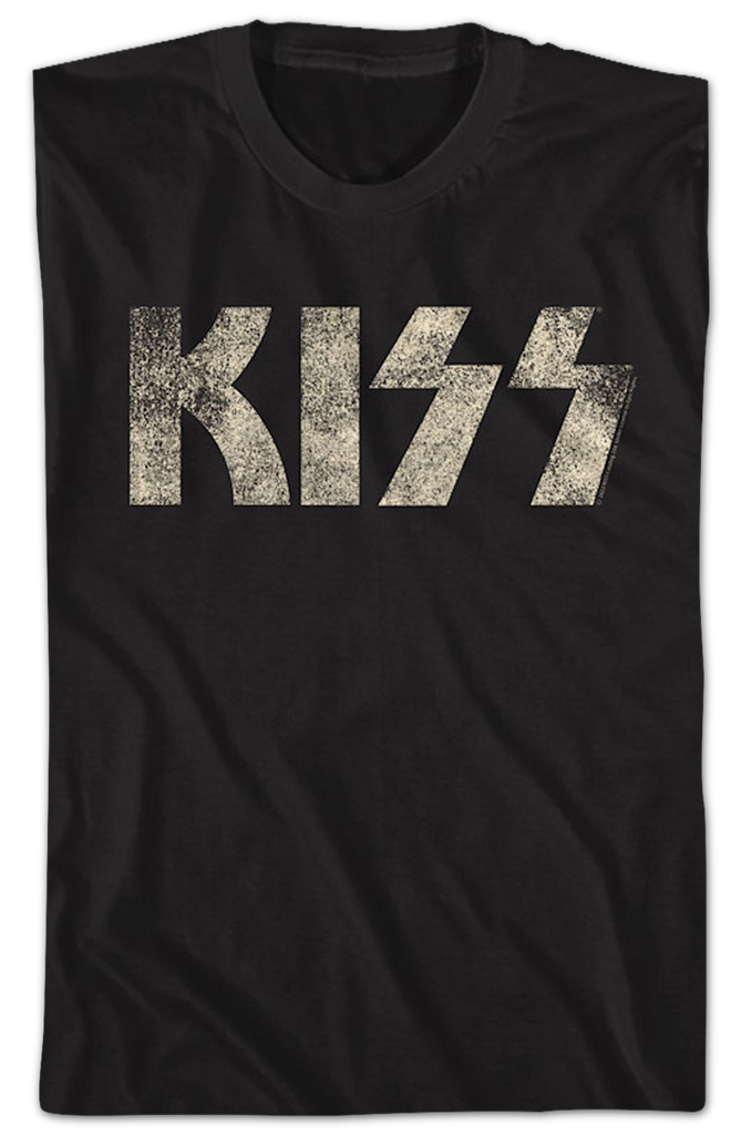 Distressed Logo KISS T-Shirt