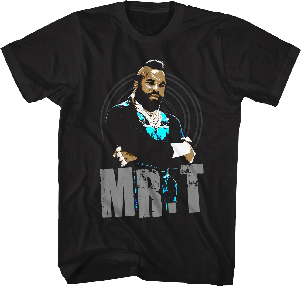 Distressed Mr. T Shirt: Mr. T Mens T-Shirt