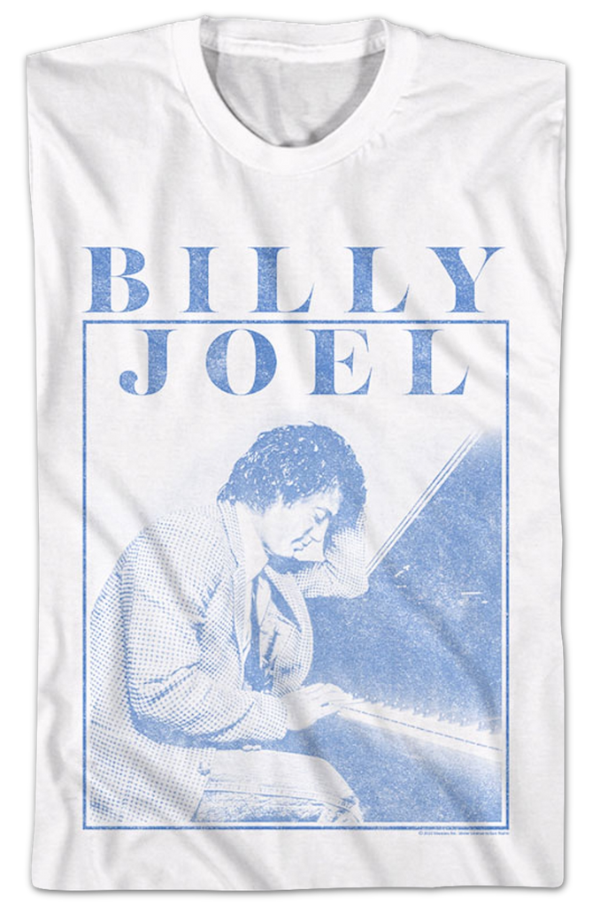 Distressed Piano Man Billy Joel T-Shirt
