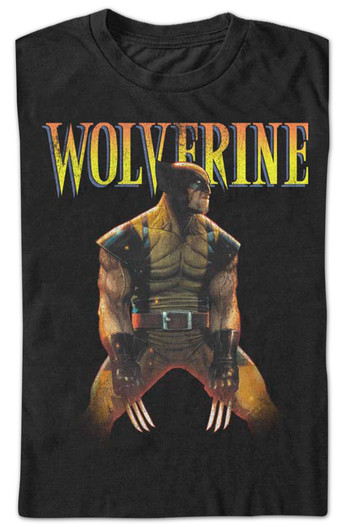 Distressed Wolverine Marvel Comics T-Shirt