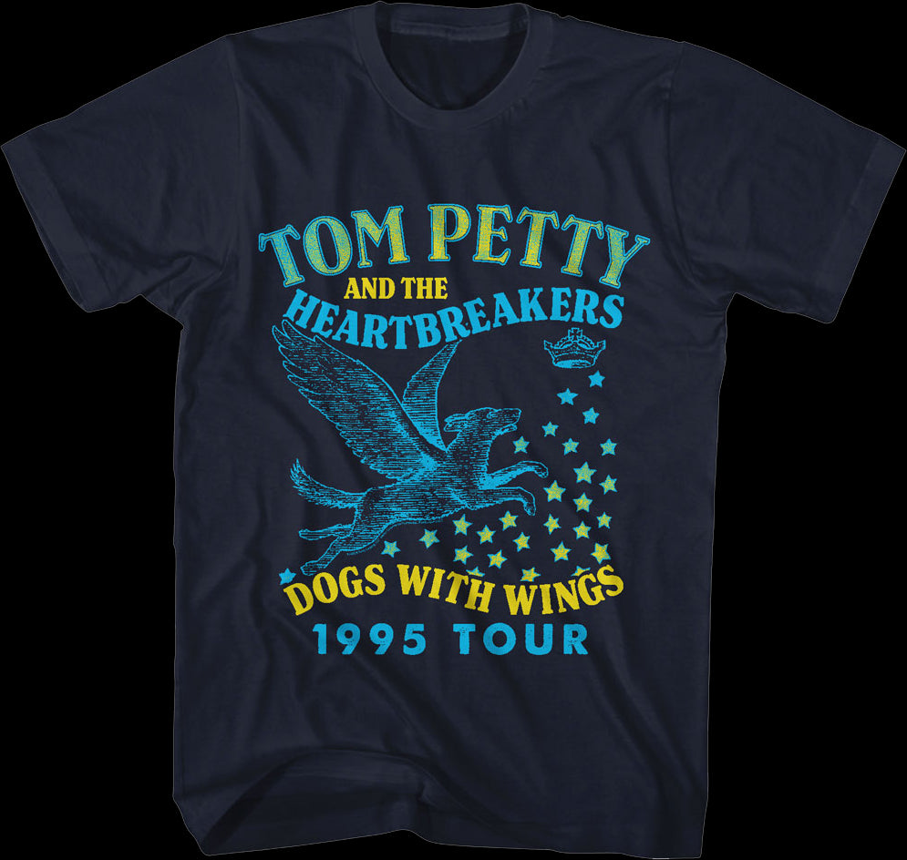 Dogs With Wings 1995 Tour Tom Petty And The Heartbreakers T-Shirt