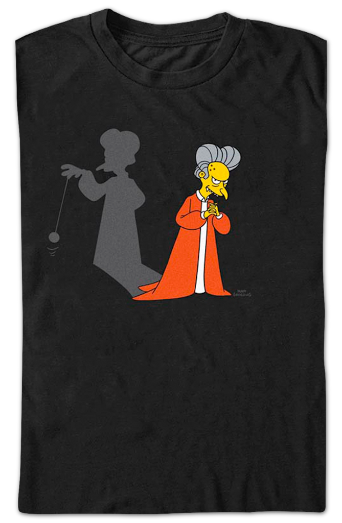 Dracula Shadow The Simpsons T-Shirt