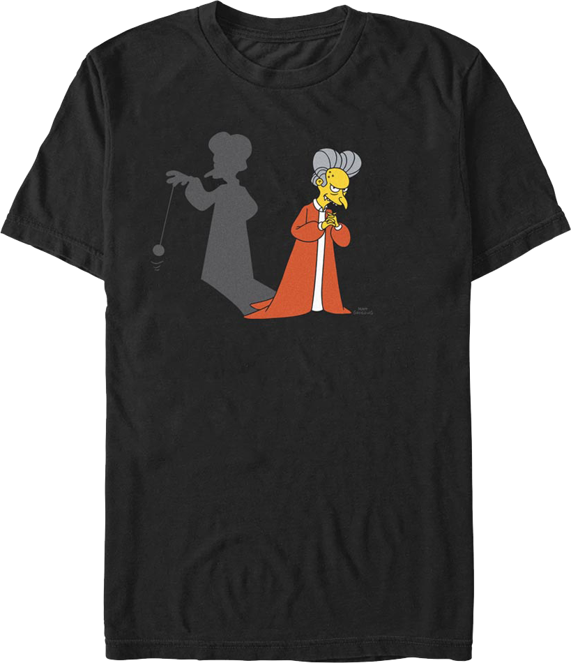 Dracula Shadow The Simpsons T-Shirt