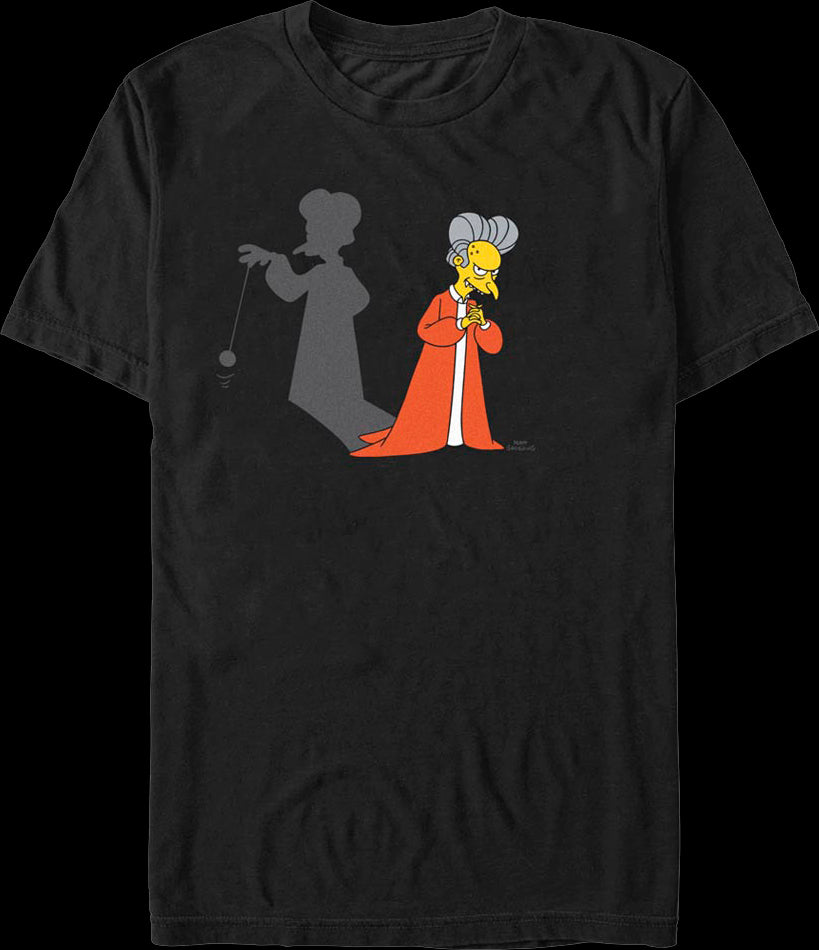 Dracula Shadow The Simpsons T-Shirt