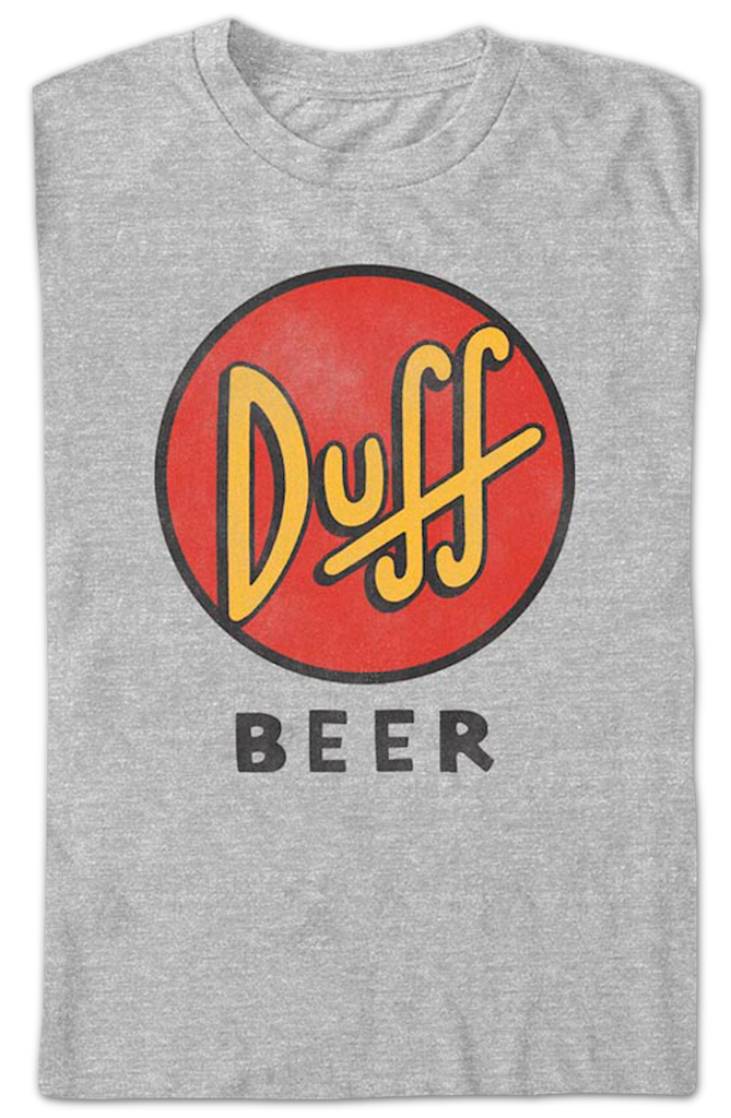 Duff Beer Logo Circle The Simpsons Duff Beer Classic Logo Comfort