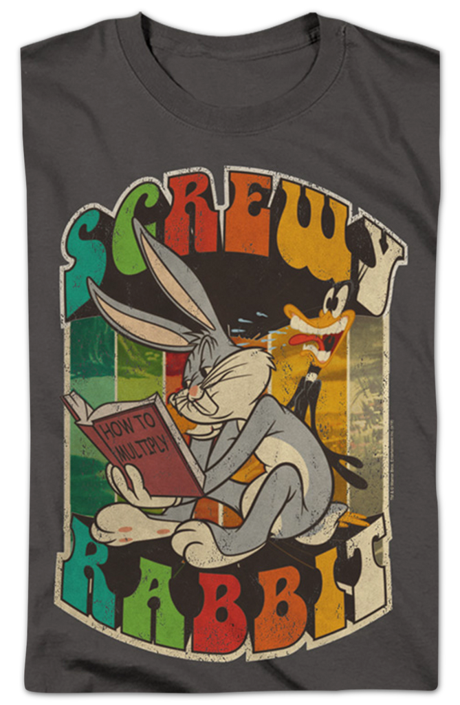 Duffy Duck Bugs Bunny Screwy Rabbit Looney Tunes T-Shirt