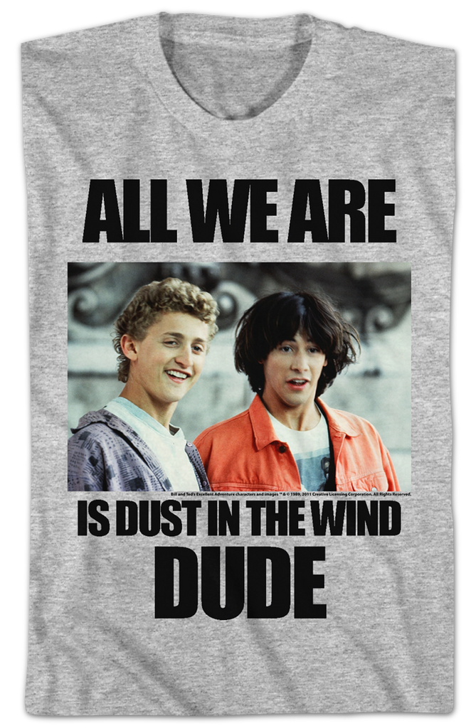 Dust In The Wind Bill and Ted T-Shirt: Bill and Ted Mens T-Shirt