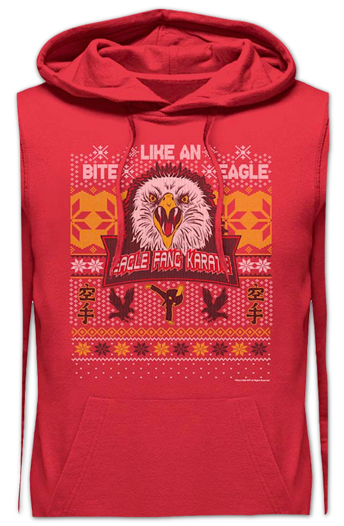 Eagle Fang Karate Faux Ugly Christmas Sweater Cobra Kai Hoodie