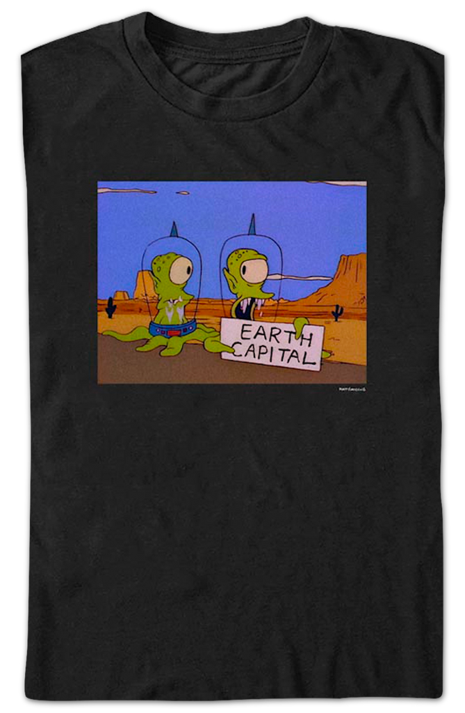 Earth Capital The Simpsons T-Shirt