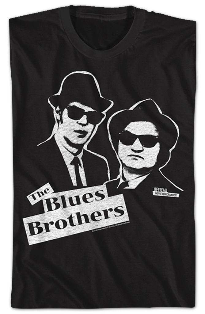 Elwood and Jake Sketch Blues Brothers T-Shirt