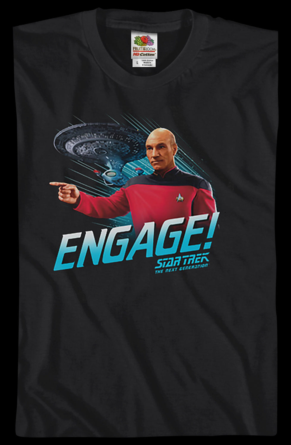 Engage Star Trek The Next Generation T-Shirt: Star Trek Mens T-Shirt
