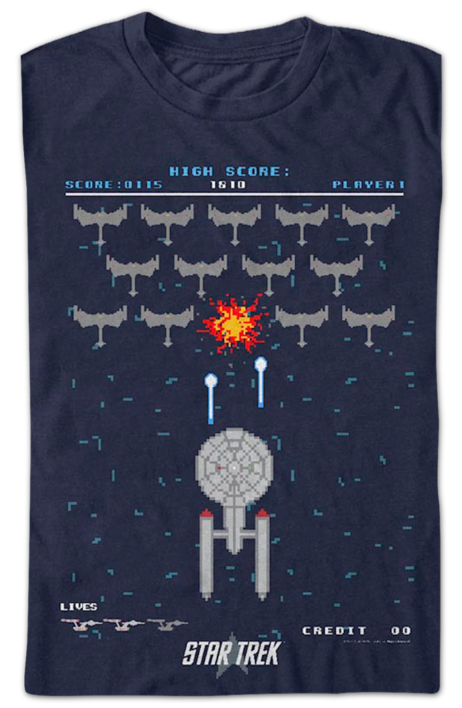 Enterprise Invaders Star Trek T-Shirt