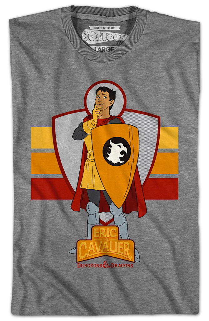 Eric The Cavalier Retro Stripes Dungeons & Dragons T-Shirt