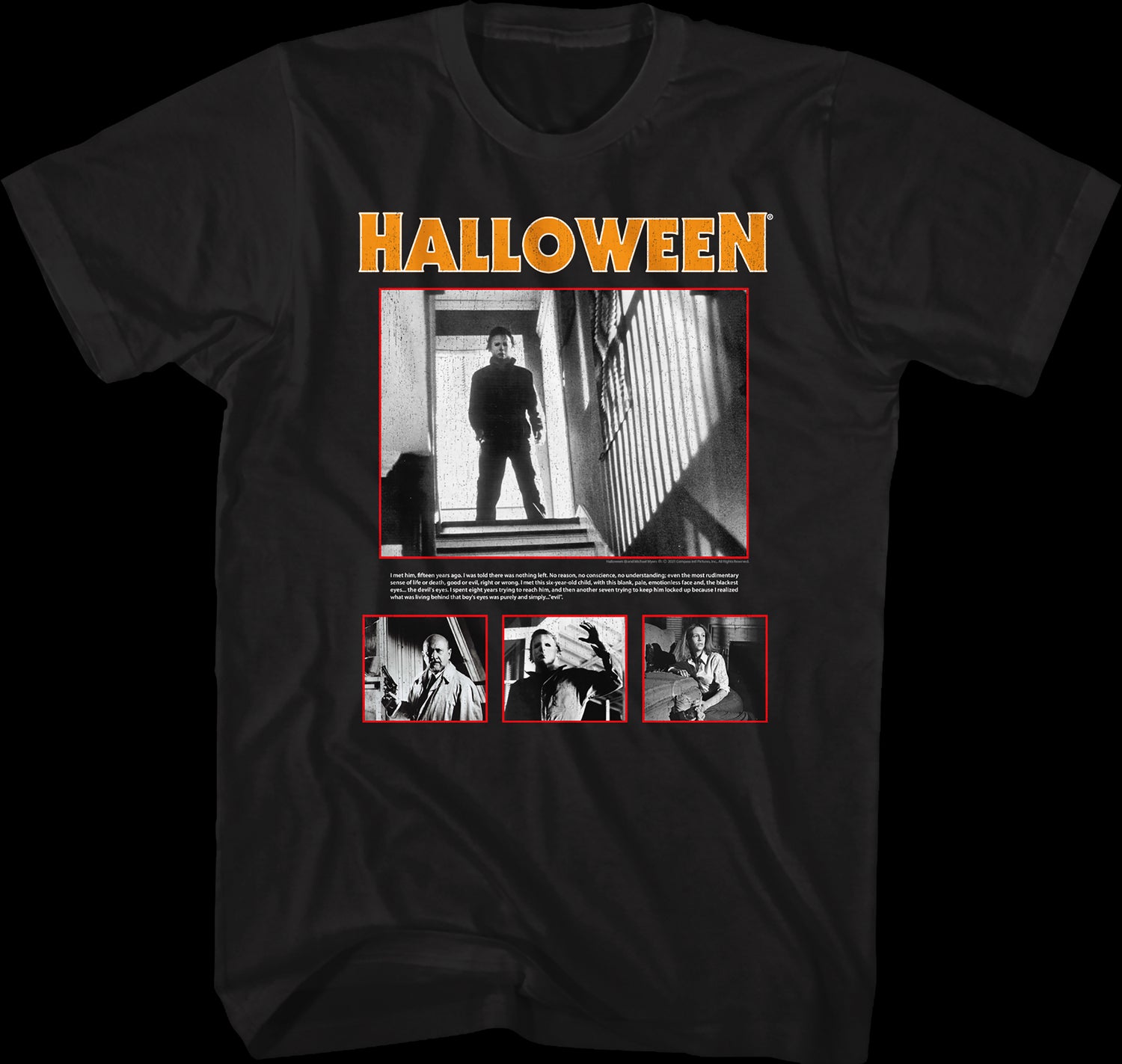 Evil Collage Halloween T-Shirt