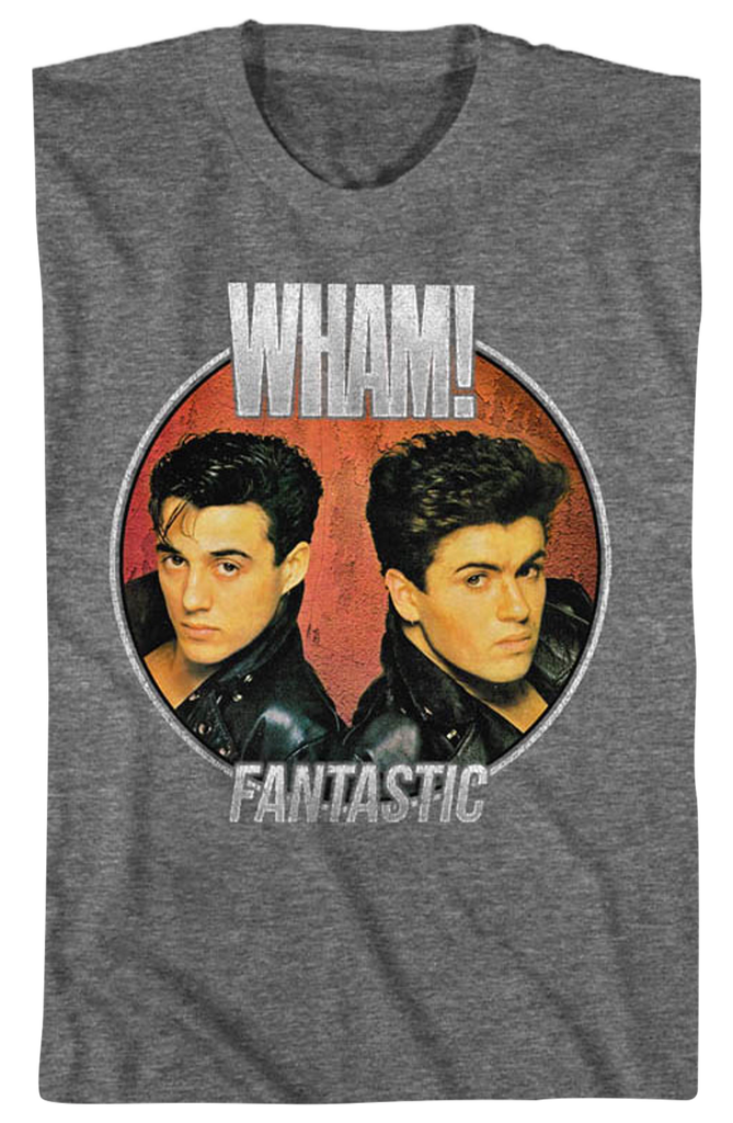 Wham! Fantastic 1980s George Michael Andrew Ridgeley T-Shirt