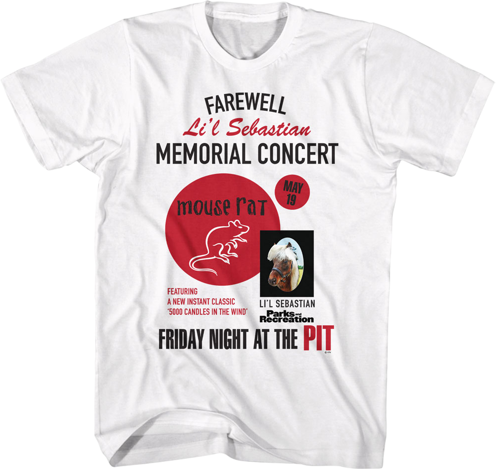 Farewell Li'l Sebastian Memorial Concert Parks and Recreation T-Shirt