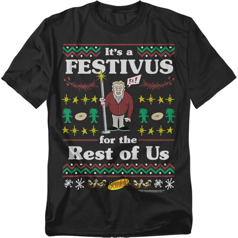 Faux Ugly Festivus Sweater Seinfeld T-Shirt