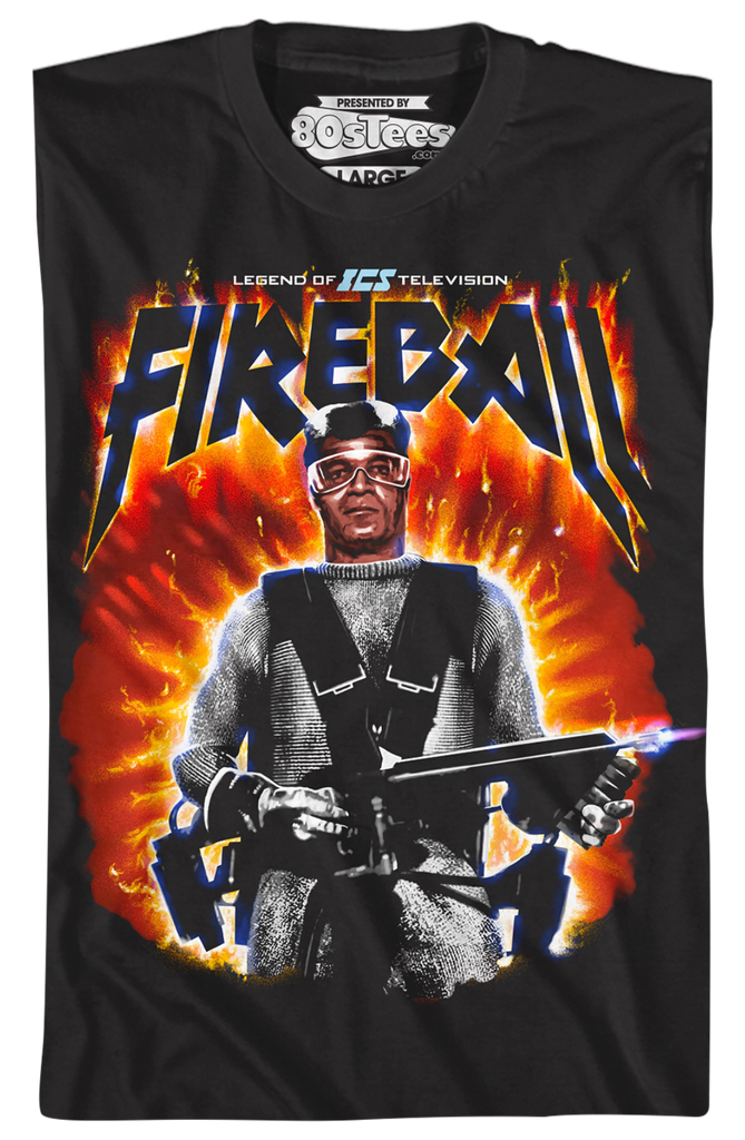 Fireball Running Man T-Shirt: Running Man Mens T-Shirt