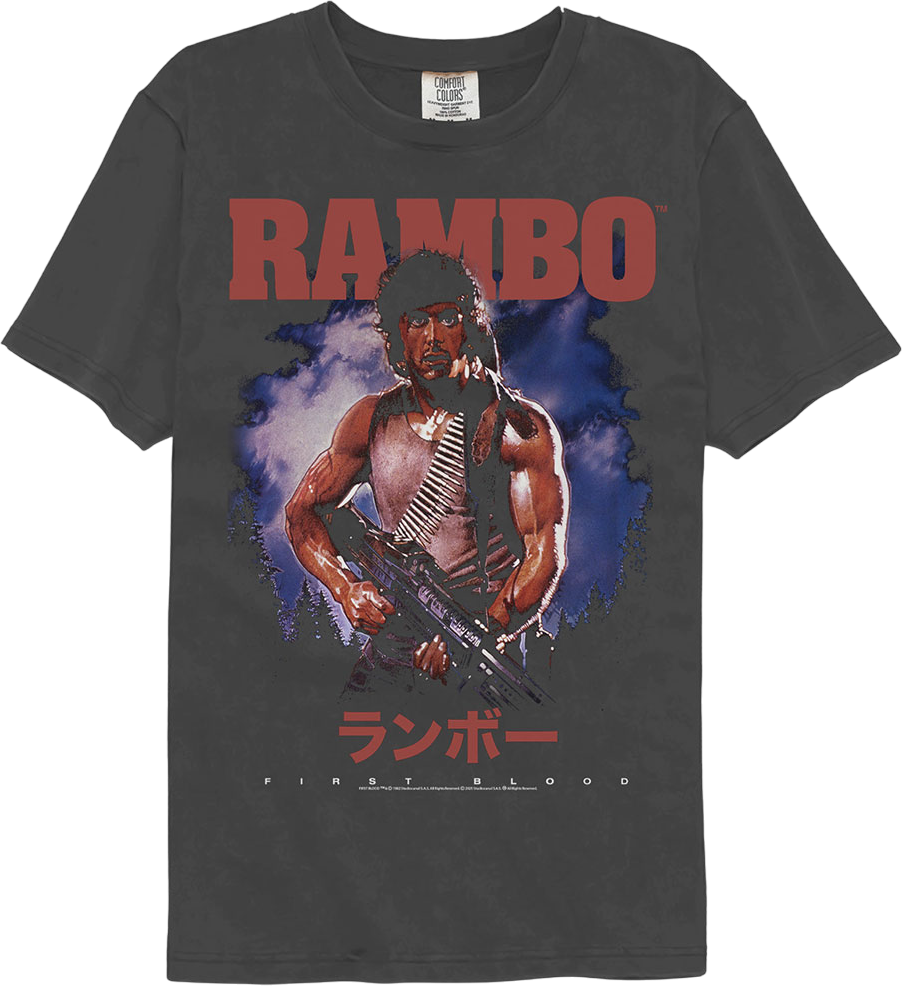 First Blood Japanese Rambo Comfort Colors Brand T-Shirt
