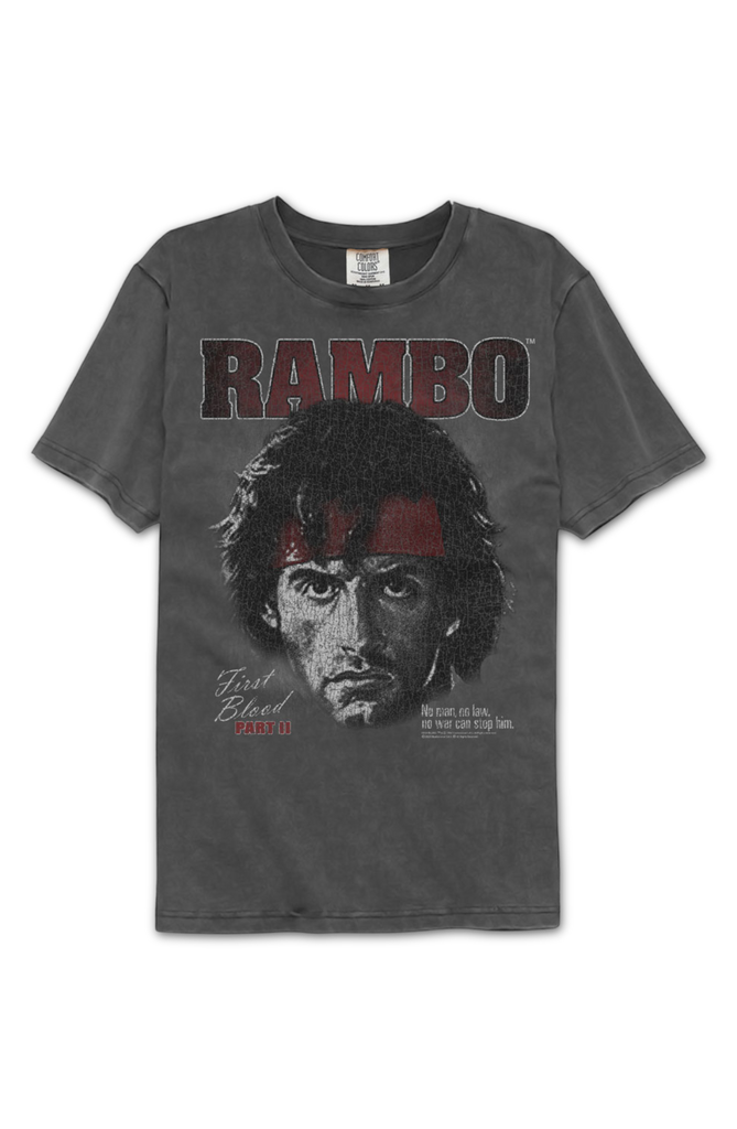 First Blood Pt 2 Portrait Rambo Comfort Colors Brand T-Shirt
