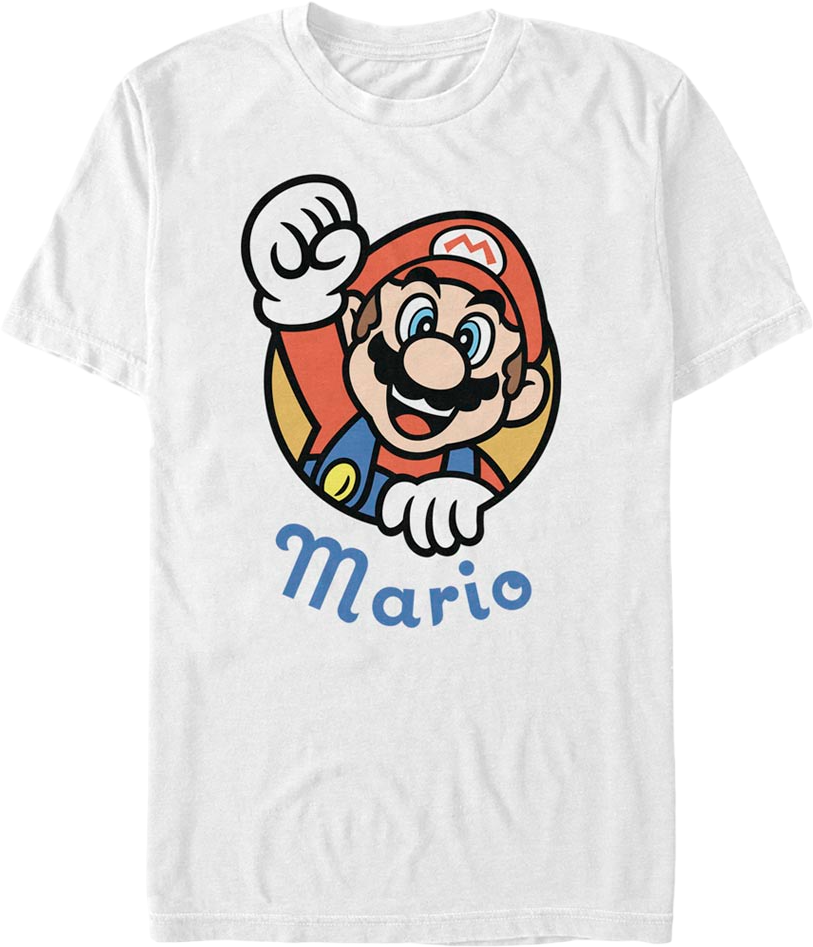 White Fist Pump Super Mario Bros. T-Shirt